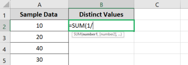 How to Count Unique Values in Excel (and Distinct Values)