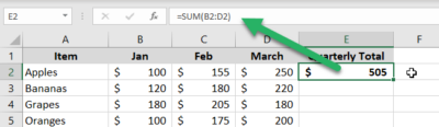 How to Use AutoSum in Excel: Button and Shortcut
