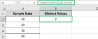 How to Count Unique Values in Excel (and Distinct Values)