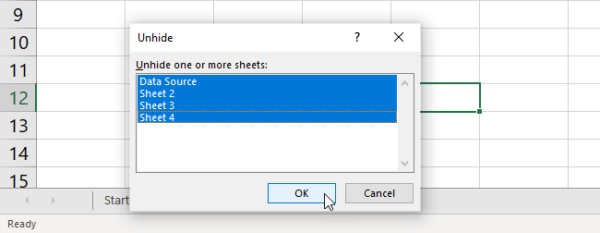 How to Hide Worksheets and Tabs in Excel (With Password)