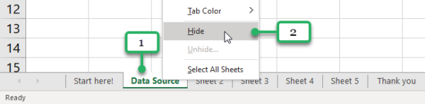 How to Hide Worksheets and Tabs in Excel (With Password)