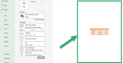 How to Center a Worksheet Horizontally in Excel