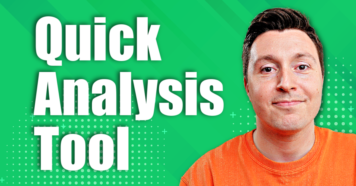 Quick Analysis Tool In Excel Full Tutorial 2024 Quick Analysis Tool In Excel Full Tutorial 2024