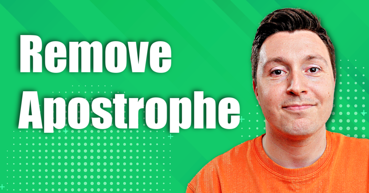 How To Remove Apostrophe In Excel Before A Number 2023 
