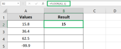 How to Use the FLOOR Function in Excel Step-by-Step