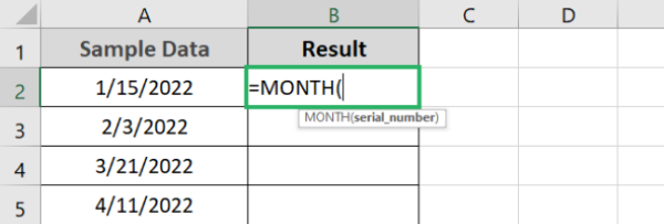 How to Extract Month From Date in Excel: Step-by-Step (2023)