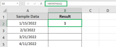 How to Extract Month From Date in Excel: Step-by-Step