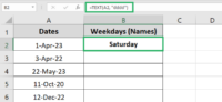 Day of Week in Excel: WEEKDAY Function Explained