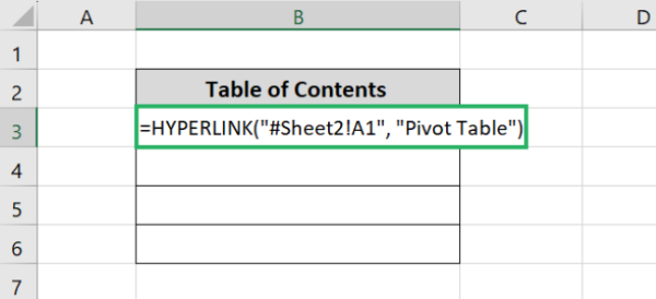 Create a Table of Contents in Excel: Step-by-Step