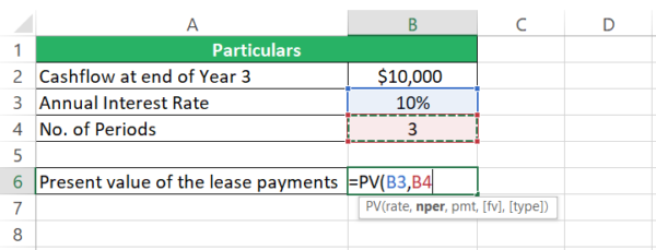 How To Calculate Present Value Excel Function Pv