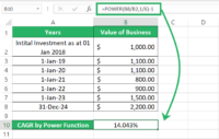 How to Easily Calculate CAGR (Using Excel Formulas)