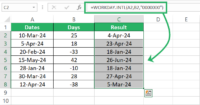 Add Days to Date Using an Excel Formula (Easily)