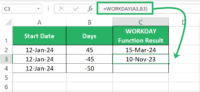 Excel Formula: Calculate Business Days (WORKDAY)