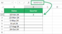 How to Calculate Quarter From a Date (Excel Formula)