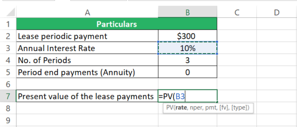 How to Calculate Present Value (Excel Function PV)