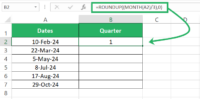 How to Calculate Quarter From a Date (Excel Formula)