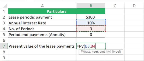 How to Calculate Present Value (Excel Function PV)