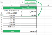 How to Easily Calculate CAGR (Using Excel Formulas)
