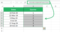 How to Calculate Quarter From a Date (Excel Formula)