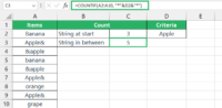 How to Count Cells With Specific Text Using a Formula