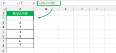 How to Use the SEQUENCE Formula in Excel (Easy)