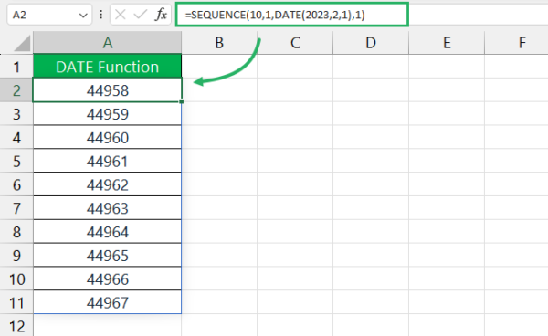 How to Use the SEQUENCE Formula in Excel (Easy)