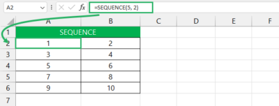 How to Use the SEQUENCE Formula in Excel (Easy)