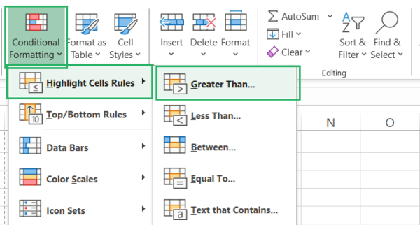 How to Fill Color in Excel Cell Using a Formula - Spreadsheeto