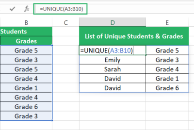 How to Find Unique Values in Excel (UNIQUE Function) - Spreadsheeto