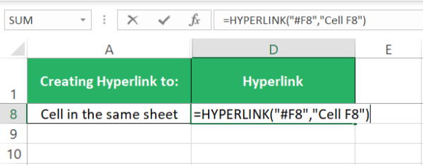 How to Use Excel's HYPERLINK Function (Examples) - Spreadsheeto
