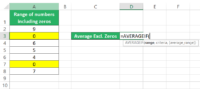 How to Average a Range in Excel and Ignore Zero (0) - Spreadsheeto
