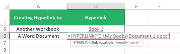 How to Use Excel's HYPERLINK Function (Examples) - Spreadsheeto