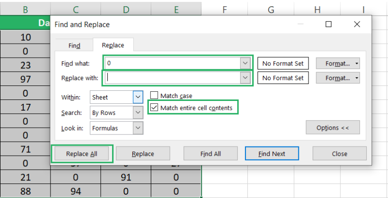 How To Leave Excel Cells Blank If They Return Zero Spreadsheeto 3885