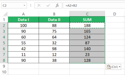 How to Apply an Excel Formula to Multiple Cells - Spreadsheeto