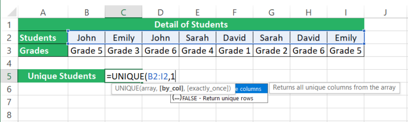 How to Find Unique Values in Excel (UNIQUE Function) - Spreadsheeto