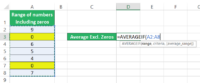 How to Average a Range in Excel and Ignore Zero (0) - Spreadsheeto