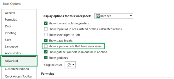 How To Leave Excel Cells Blank If They Return Zero Spreadsheeto 8267