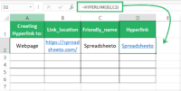 How to Use Excel's HYPERLINK Function (Examples) - Spreadsheeto