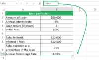 How to Calculate APR in Excel (Easy Examples) - Spreadsheeto