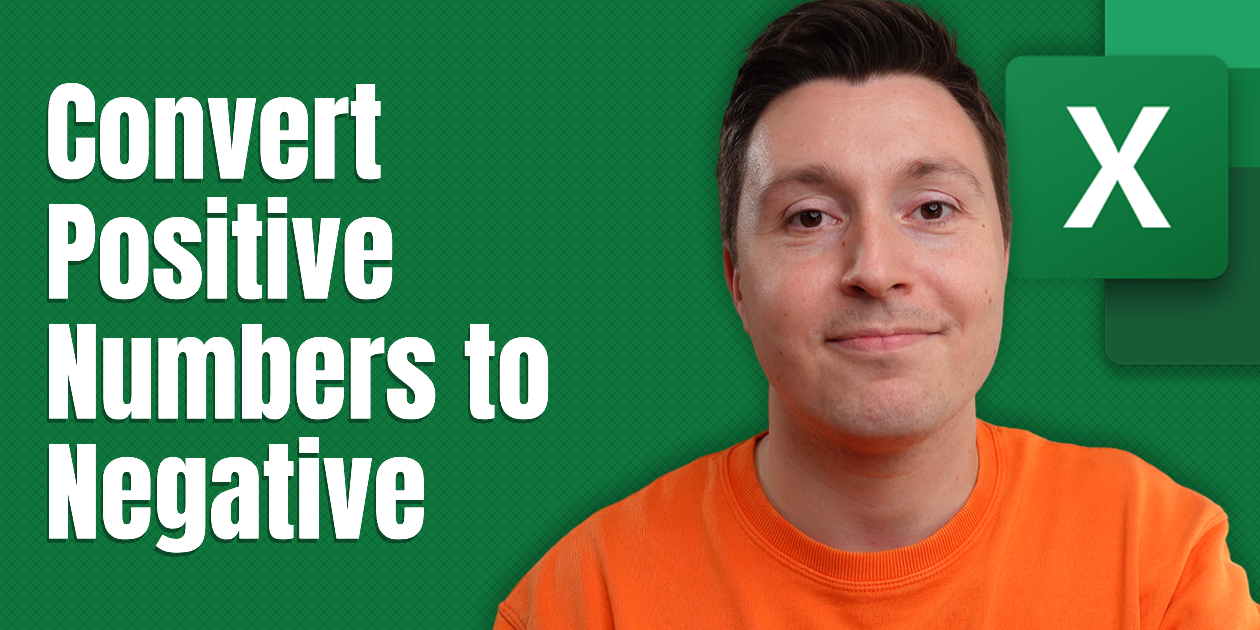 How To Convert Positive Numbers To Negative In Excel Spreadsheeto