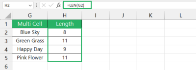 How to Count Characters in Cells (Excel Formula) - Spreadsheeto