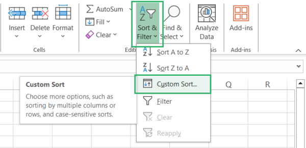 How to Sort Multiple Columns in Excel (Many Examples) - Spreadsheeto