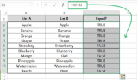 How to Cross Reference Two Lists in Excel (Step-by-Step) - Spreadsheeto