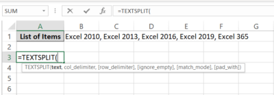 How to Split Text in Formula (TEXTSPLIT Function) - Spreadsheeto