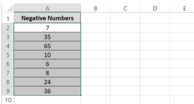 How to Change Negative Numbers to Positive in Excel - Spreadsheeto