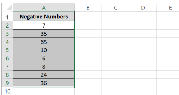 How to Change Negative Numbers to Positive in Excel - Spreadsheeto