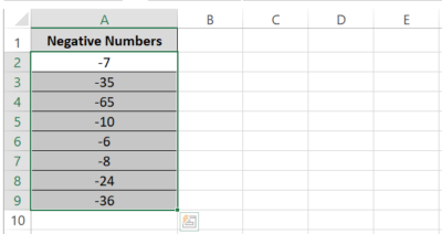 How to Change Negative Numbers to Positive in Excel - Spreadsheeto