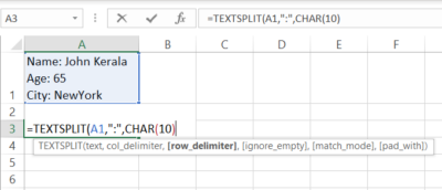 How to Split Text in Formula (TEXTSPLIT Function) - Spreadsheeto