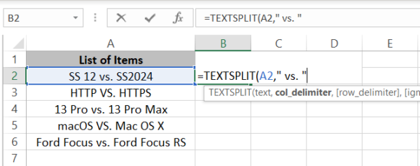 How to Split Text in Formula (TEXTSPLIT Function) - Spreadsheeto