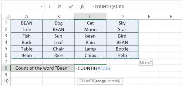How to Count How Many Times a Word Appears in Excel - Spreadsheeto
